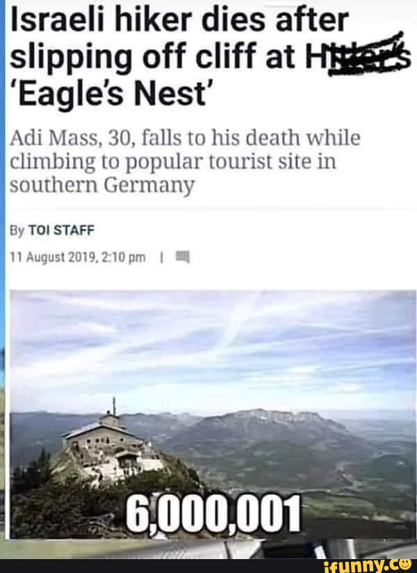 Israeli hiker dies after slipping off cliff at 'Eagle's Nest' Adi Mass ...