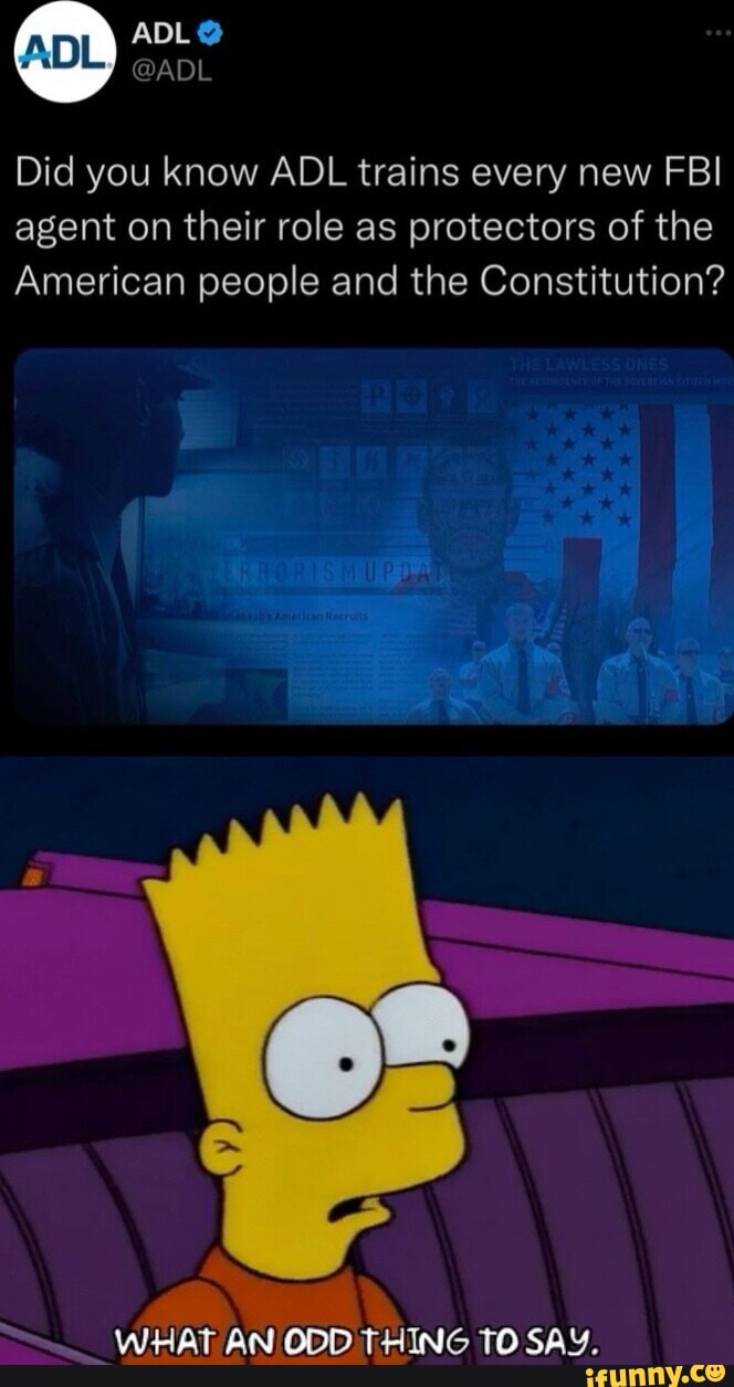 Did you know ADL trains every new FBI agent on their role as protectors ...