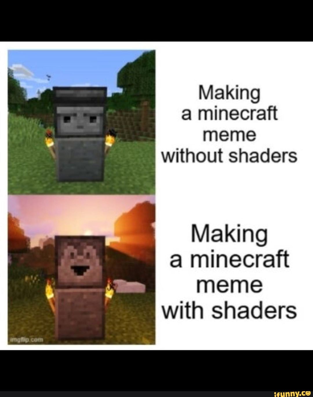 Making a minecraft meme without shaders Making a minecraft meme with ...