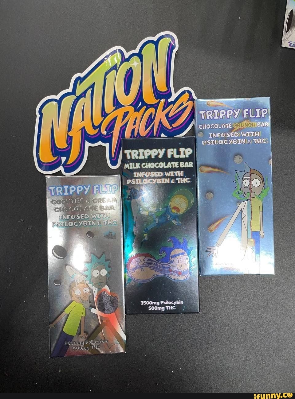 FLIP CHOCOLATE THE TRIPPY FLIP MILK CHOCOLATE BAR THE - iFunny