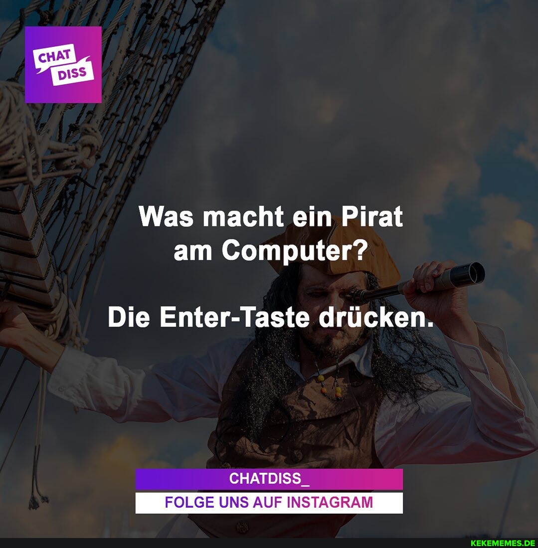 Guten Morgen. Einen schlechten Witz zum Start in die Woche. Welcher ist ...