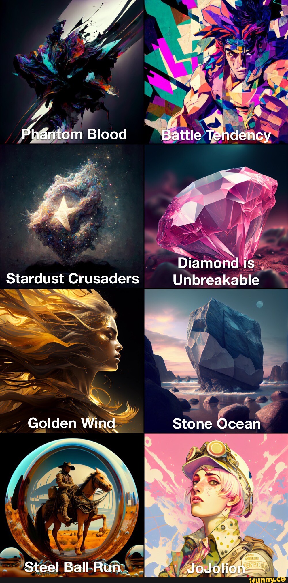 Phantom Blood Stardust Crusaders Golden Wind_ Steel Ball-Run Battle ...