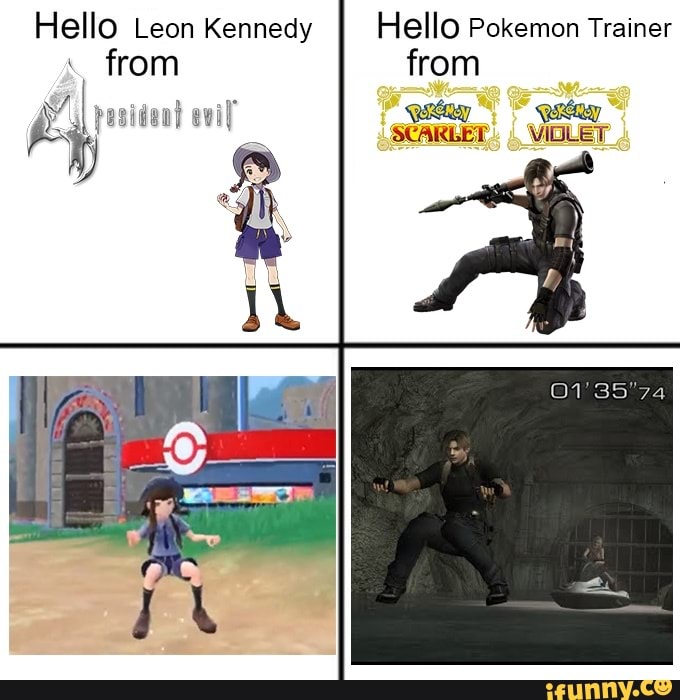 Hello Leon Kennedy I Hello Pokemon Trainer from from SCARLET VIGLET ...