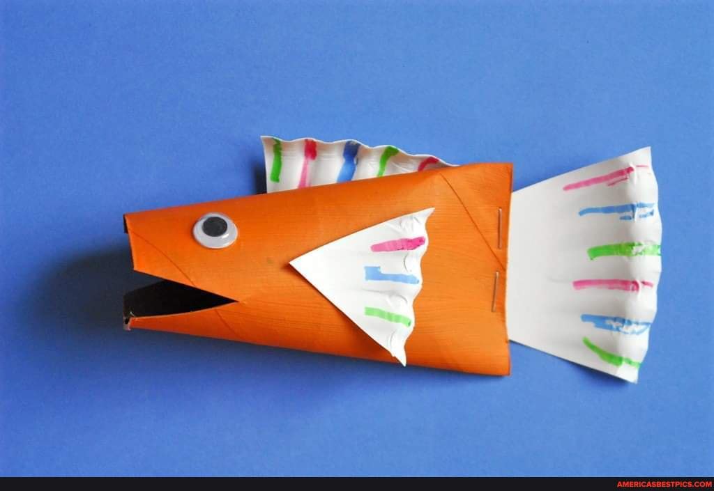 Recycled Toilet Paper Roll Fish Craft - America’s best pics and videos