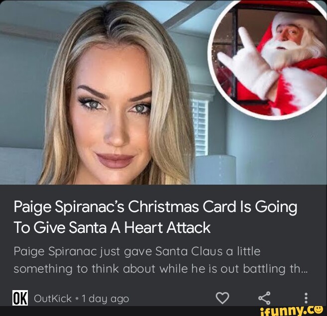 Paige Spiranac's Christmas Card Is Going To Give Santa A Heart Attack ...