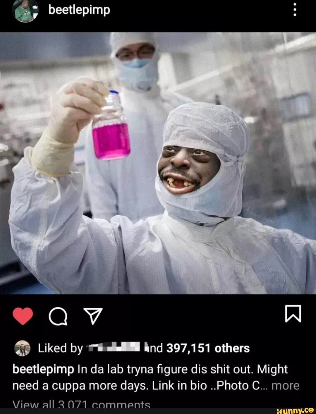 Beetlepimp Liked by And 397,151 others beetlepimp In da lab tryna ...