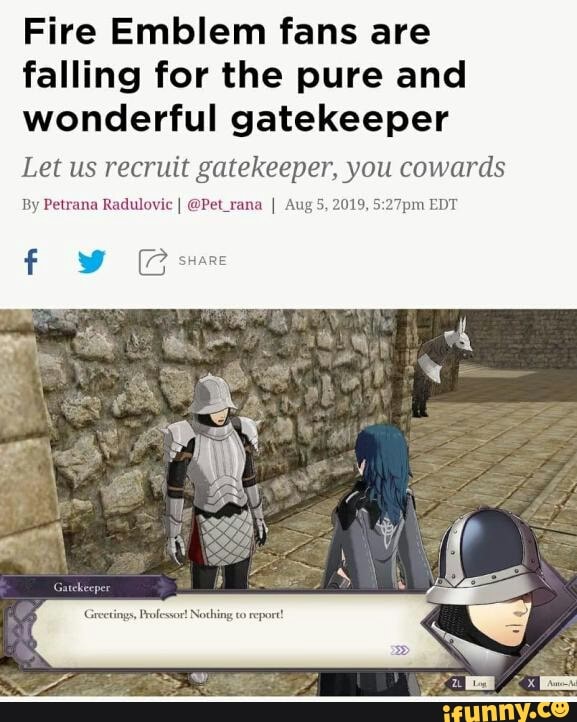 Fire Emblem Heroes added the Gatekeeper from Three Houses to the yearly ...