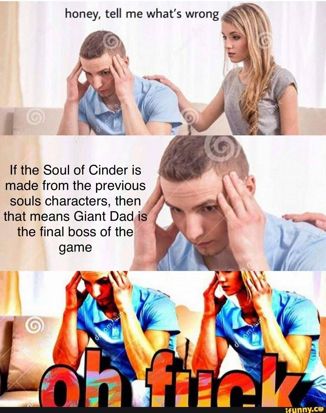 If the Soul of Cinder is made from the previous souls characters, then ...
