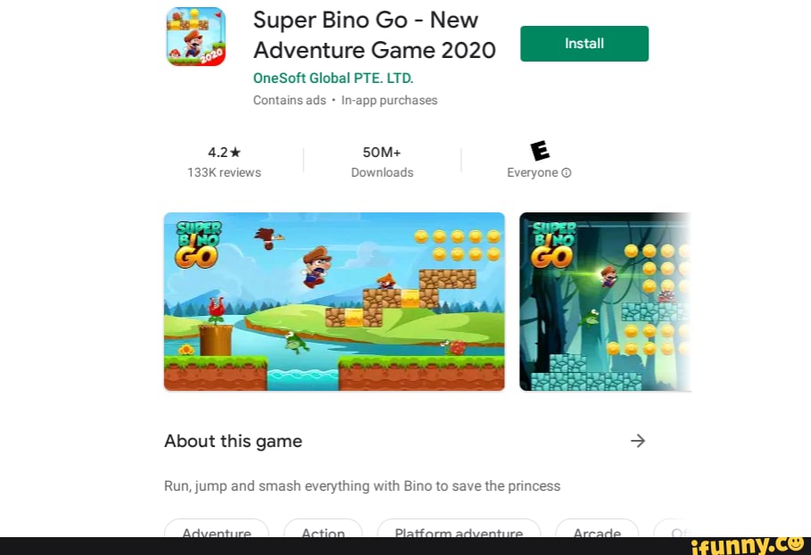 Super Bino Go - New Adventure Game 2020 OneSoft Global PTE. LTD ...