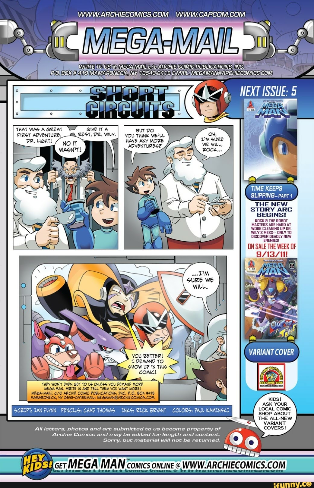 WWW.ARCHIECOMICS.COM. WWW.CAPCOM.COM. LOCAL COMIC SHOP ABOUT MANS ...