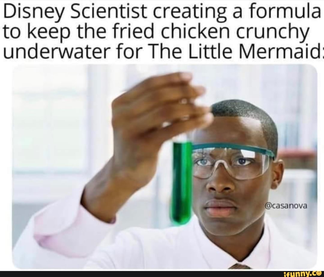 Disney Scientist creating a formula to keep the fried chicken crunchy ...