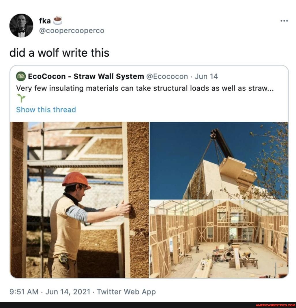 Did a wolf write this EcoCocon - Straw Wall System @Ecococon - Jun 14 ...