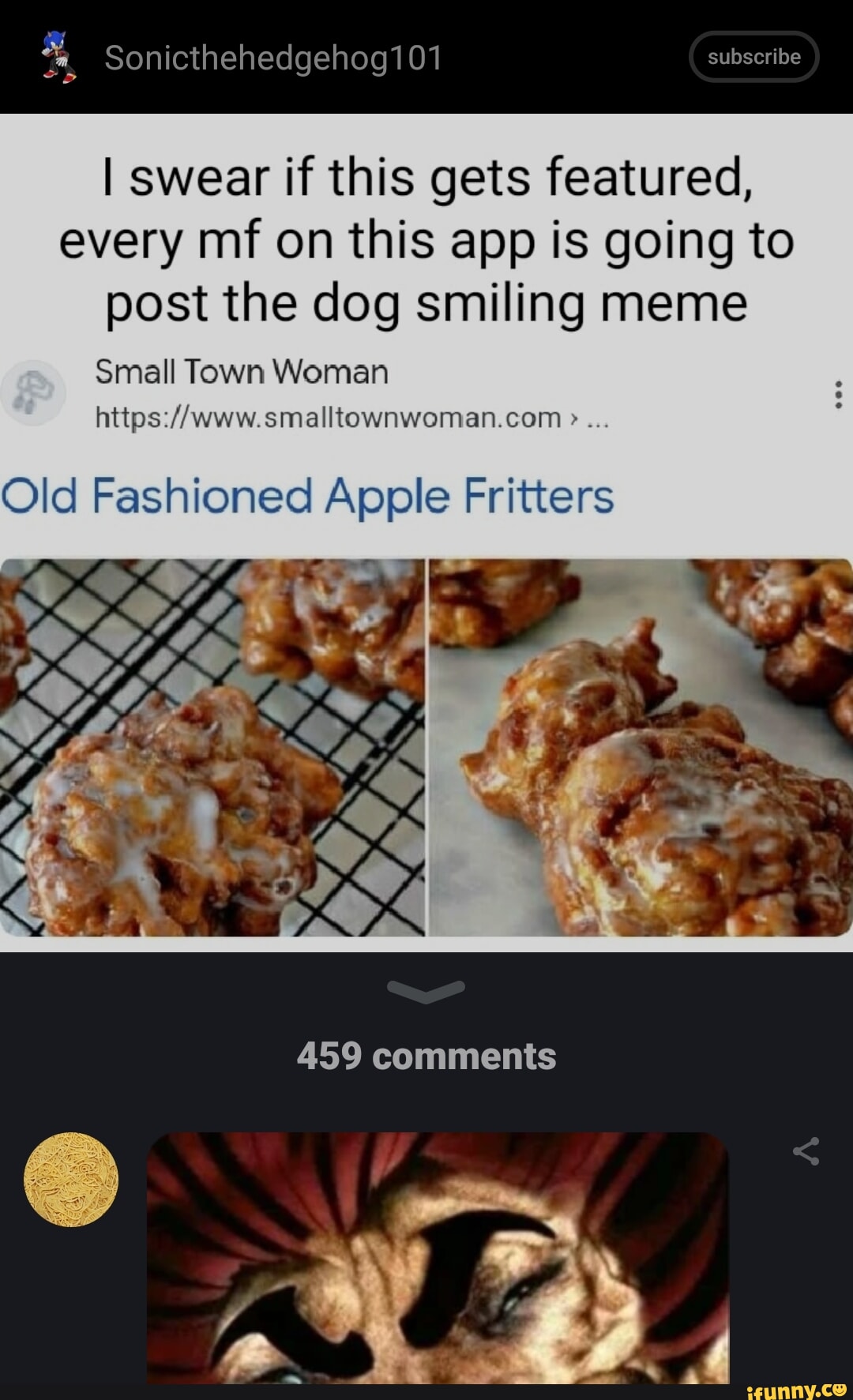 Sonicthehedgehog101 subscribe I swear if this gets featured, every mi ...