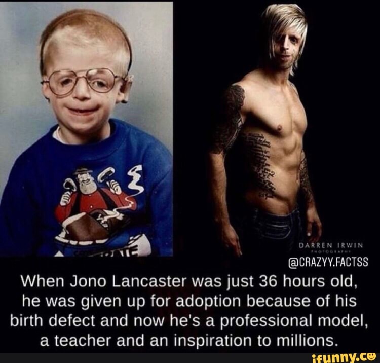 @anZVVHCTSS When Jono Lancaster was just 36 hours old. he was given up ...