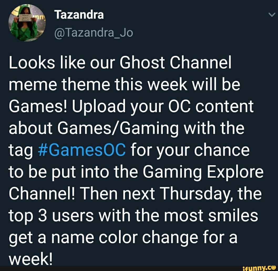 Tazandra Looks like our Ghost Channel meme theme this week will be ...