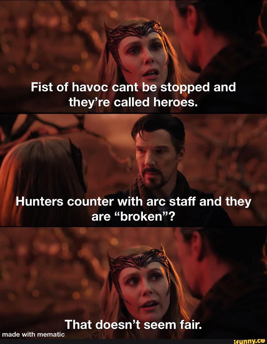 Fist of havoc cant be stopped and they're called heroes. Hunters ...