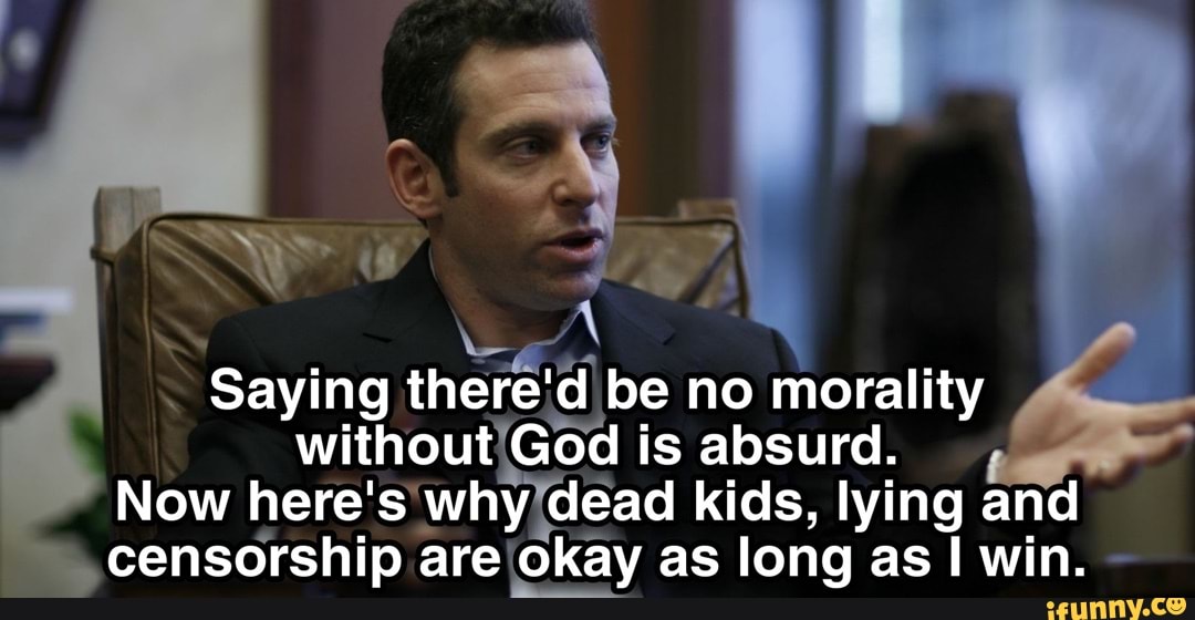 SS Saying there'd be no morality without God is absurd. Now here's why ...