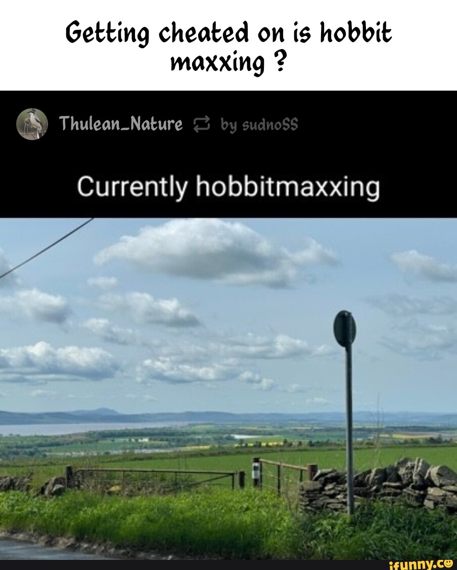 Hobbitmaxxing memes. Best Collection of funny Hobbitmaxxing pictures on ...