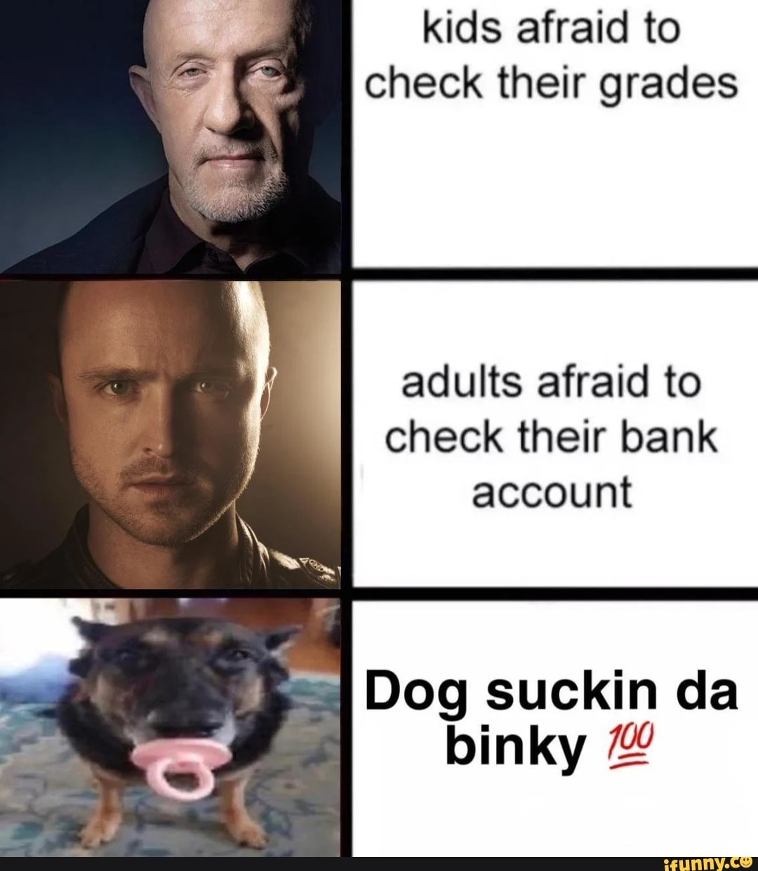 Kids afraid to check their grades adults afraid to check their bank ...