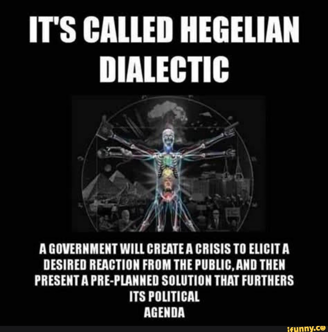 IT'S CALLED HEGELIAN DIALECTIC IN A GOVERNMENT WILL CREATE A CRISIS TO ...