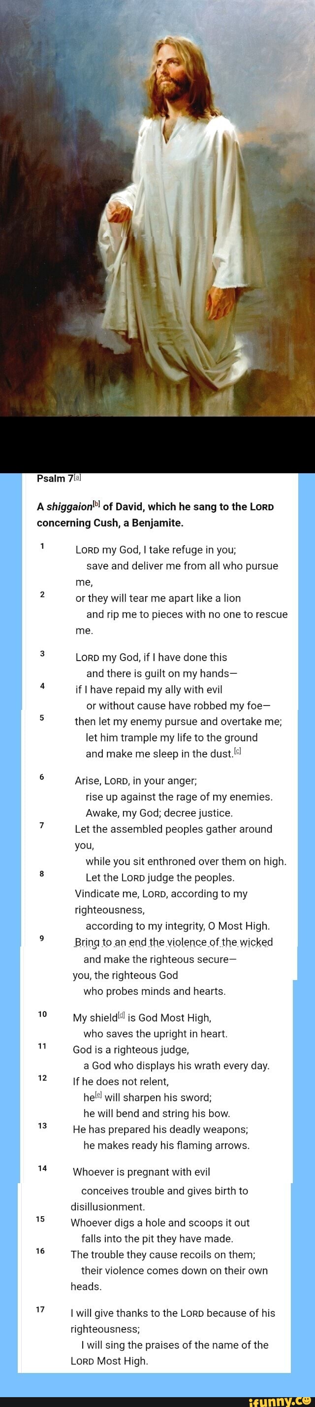 Psalm A shiggaion""! of David, which he sang to the Lorp concerning ...