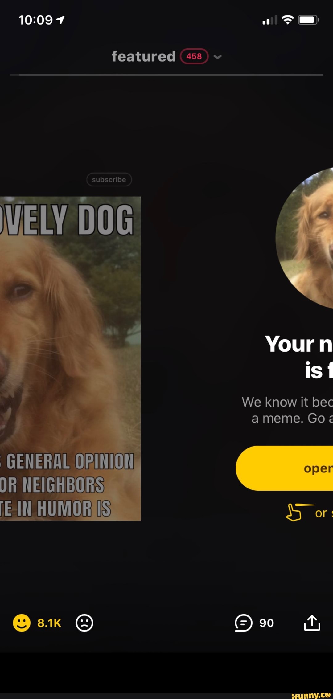 Featured 458 ) ~ Your is f We know it bec meme. Go