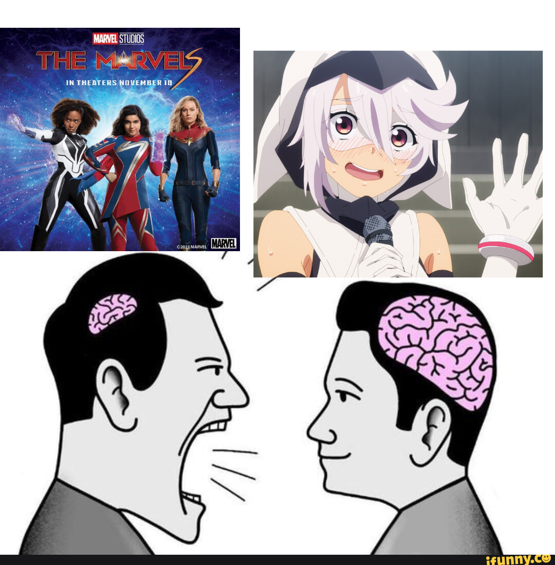 The Marvels vs Shy Hero Anime - iFunny