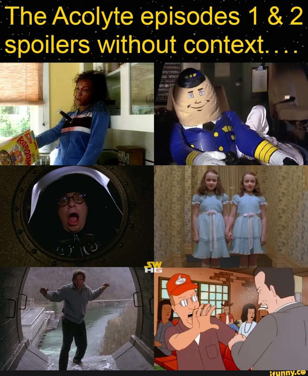 The Acolyte episodes 1 & 2 spoilers without context... I - iFunny