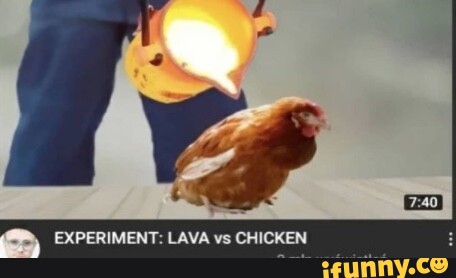 EXPERIMENT: LAVA vs CHICKEN - iFunny