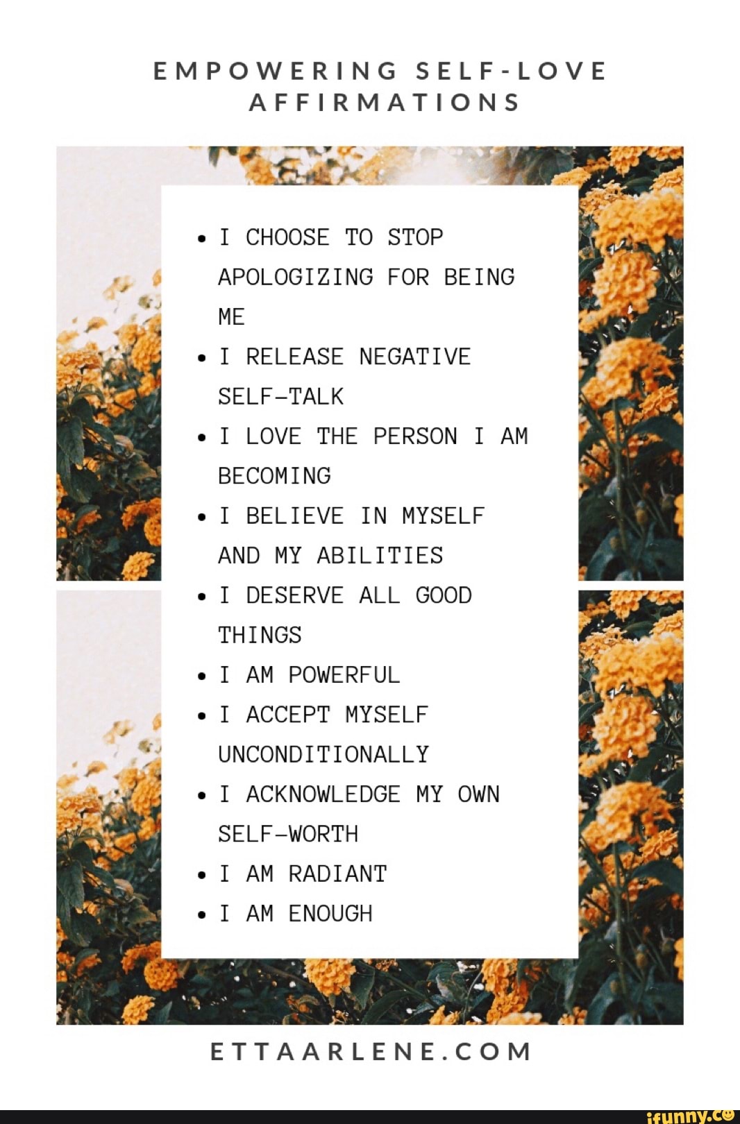 EMPOWERING SELF-LOVE AFFIRMATIONS e 1 CHOOSE TO STOP APOLOGIZING FOR ...