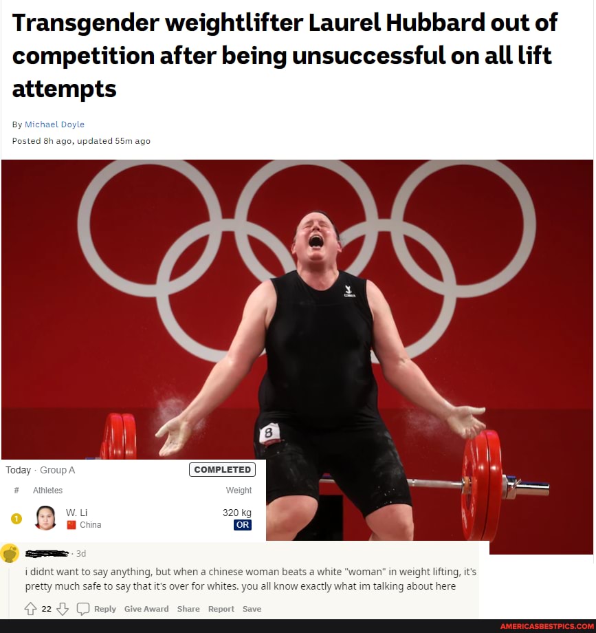 Transgender weightlifter Laurel Hubbard out of competition after being ...
