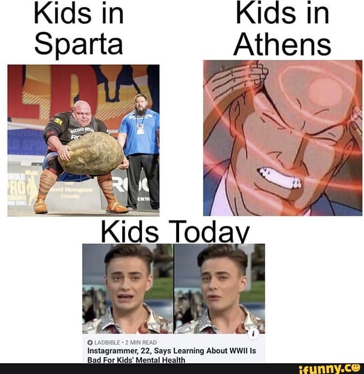 Kids in Kids in Sparta Athens Sara - iFunny