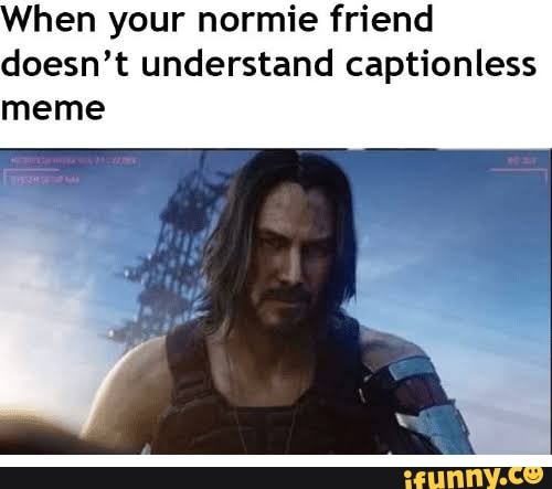 Hen your normie friend doesn't understand captionless meme - iFunny Brazil