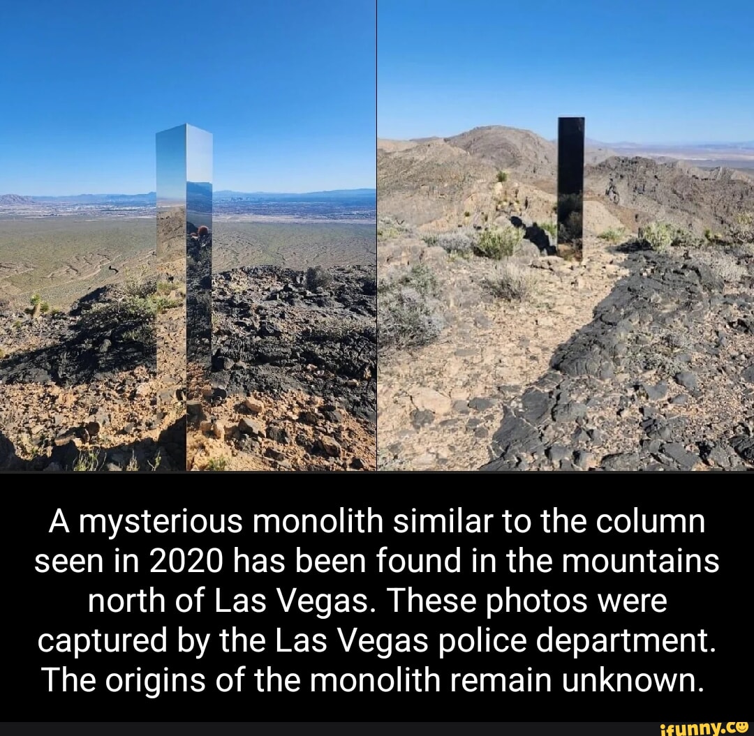 A mysterious monolith similar to the column seen in 2020 has been found ...