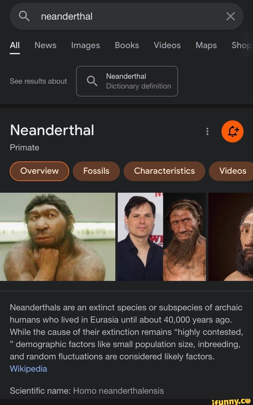 Neanderthal All News Images Books Videos Maps Sho Neanderthal Dictionary definition See results ...