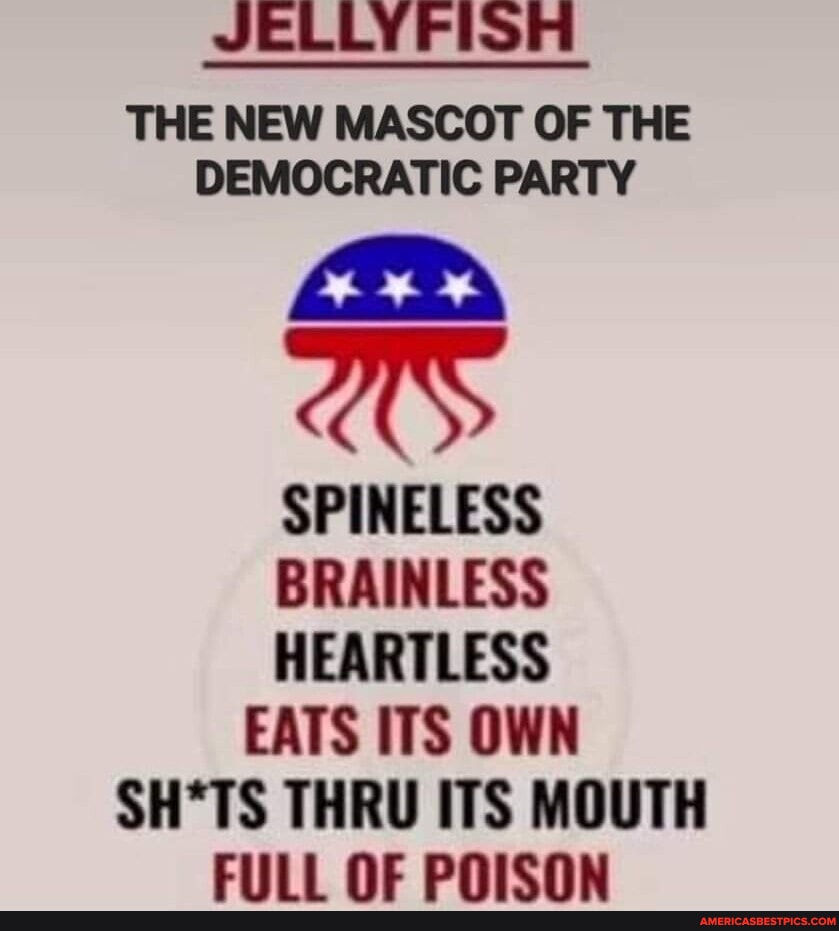 JELLYFISH THE NEW MASCOT OF THE DEMOCRATIC PARTY SS SPINELESS BRAINLESS ...