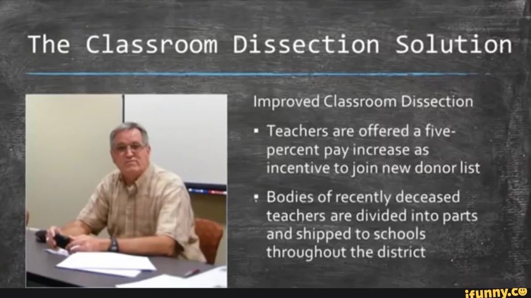 The Classroom Dissection Solution Improved Classroom Dissection ...