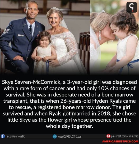 Skye Savren-McCormick, a 3-year-old girl was diagnosed with a rare form ...