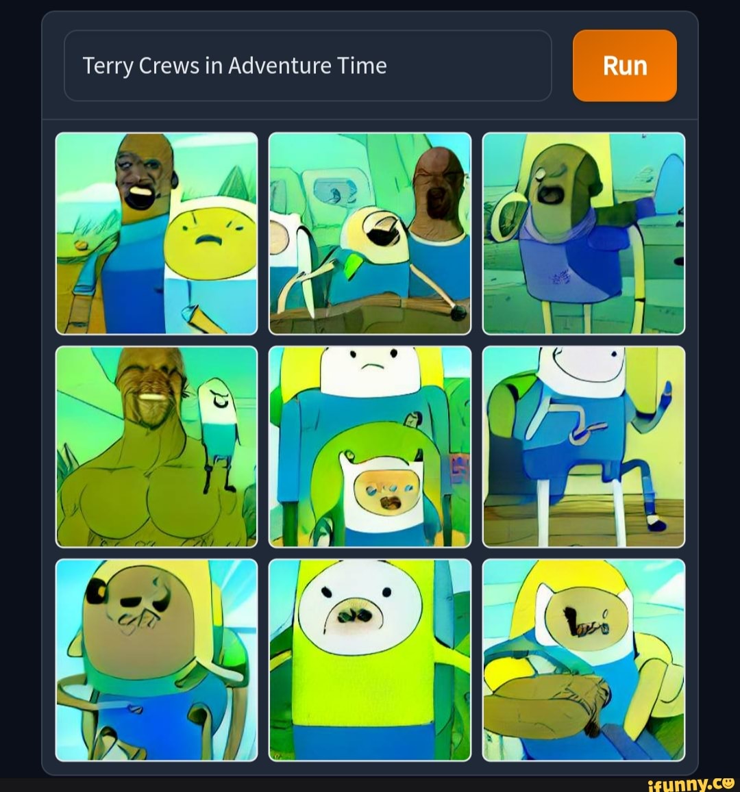 Terry Crews in Adventure Time Run - iFunny