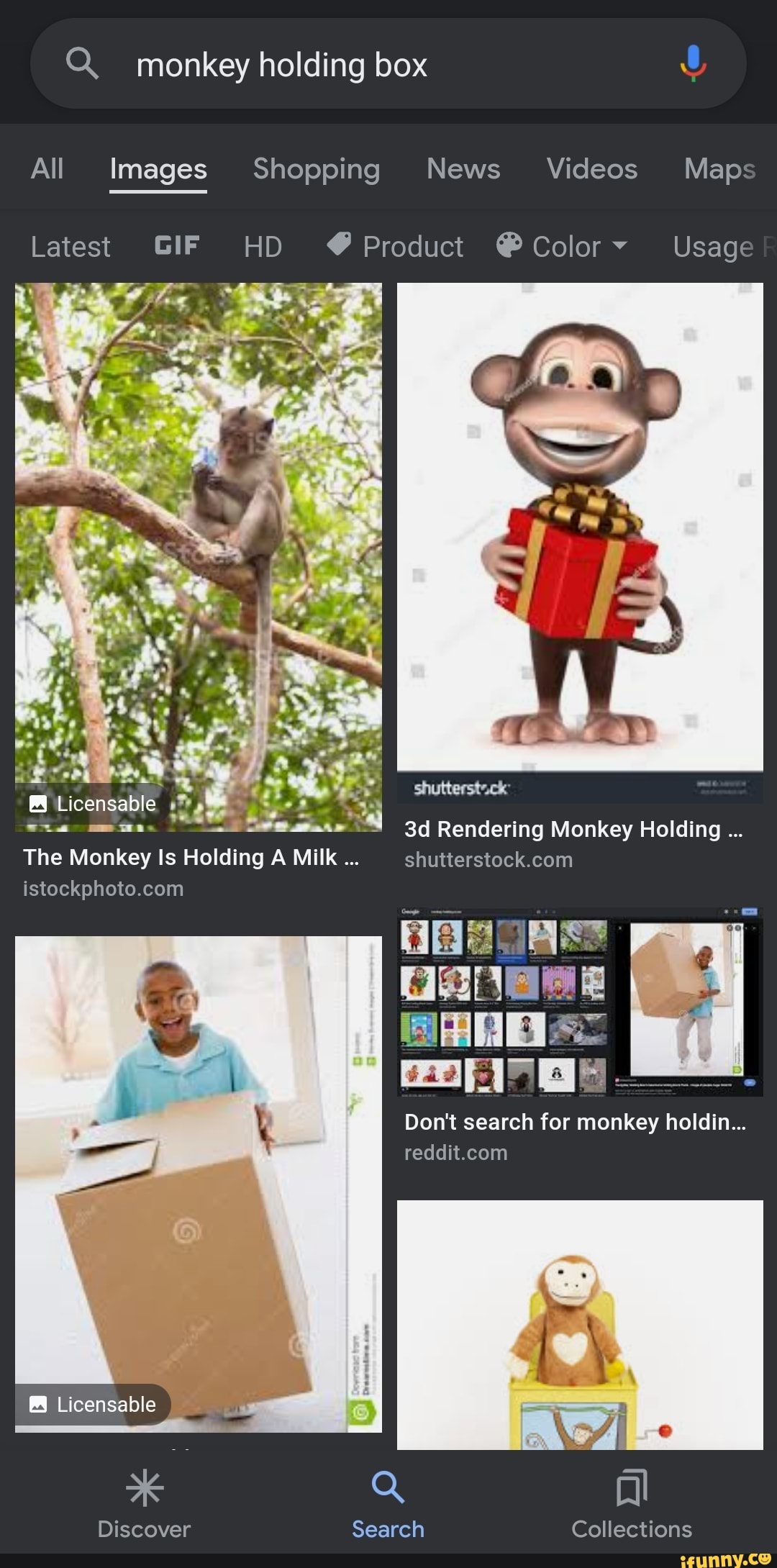 Monkey holding box All Images Shopping News Videos Map Latest GIF HD ...