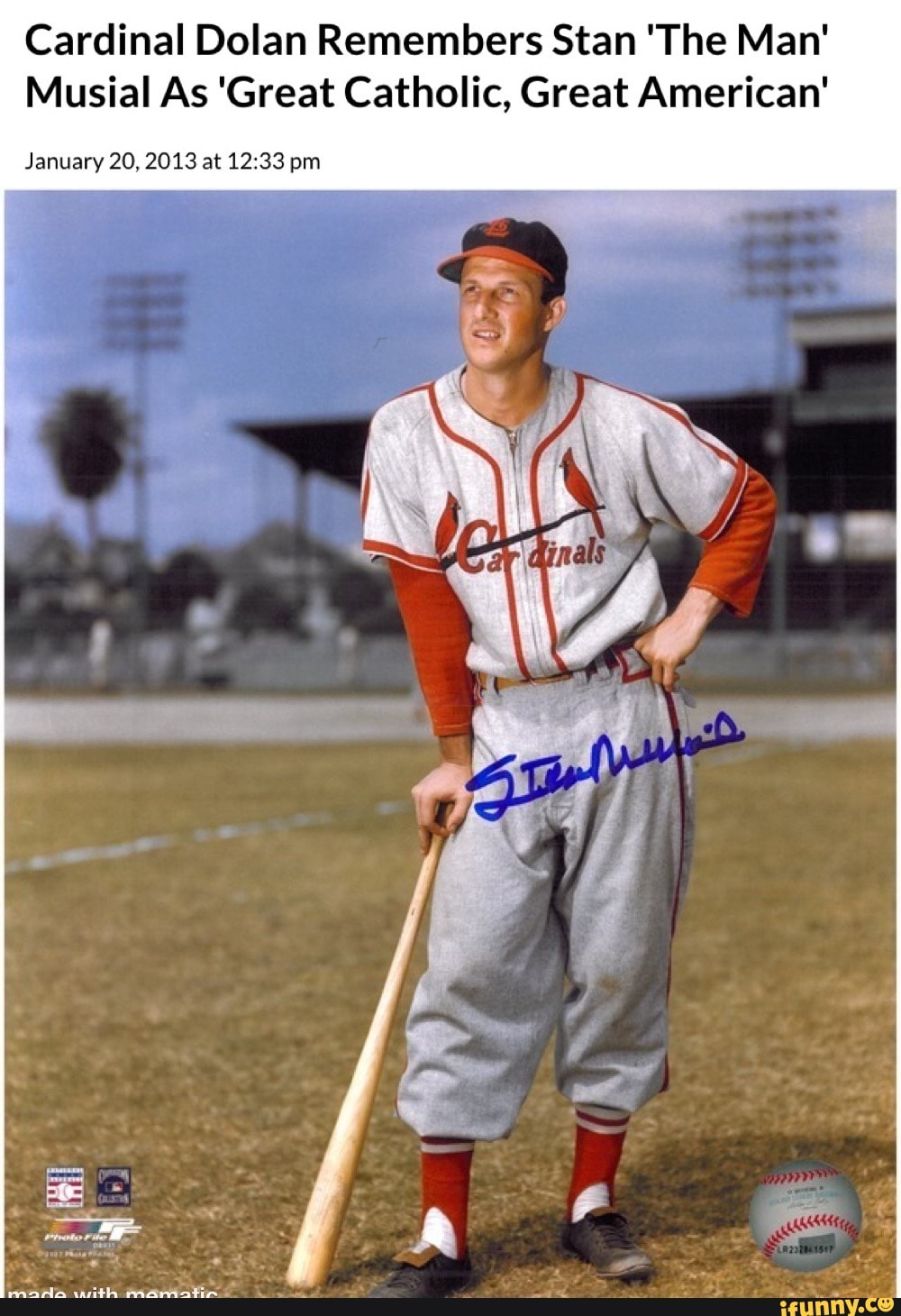 Cardinal Dolan Remembers Stan 'The Man' Musial As 'Great Catholic ...