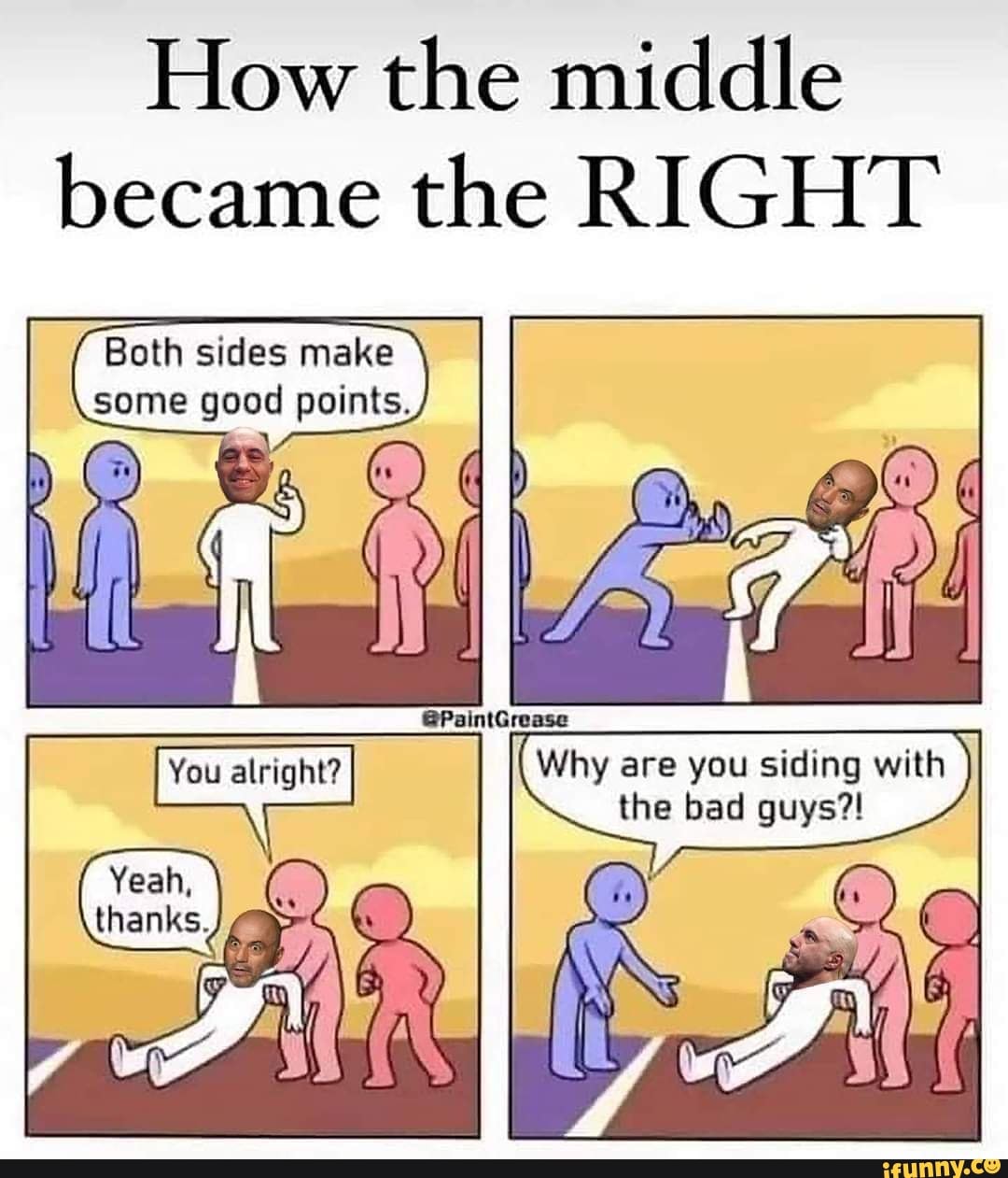 How the middle became the RIGHT Both sides make some good points, You ...