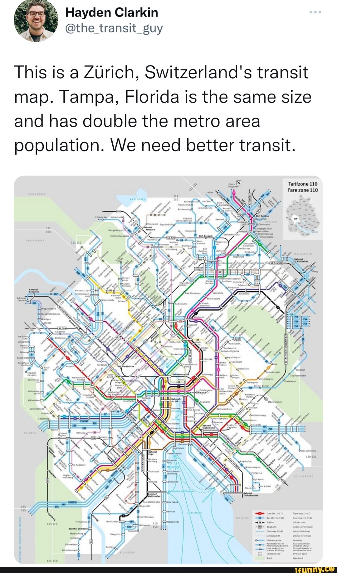 Hayden Clarkin @the _transit_guy This is a Zurich, Switzerland's ...