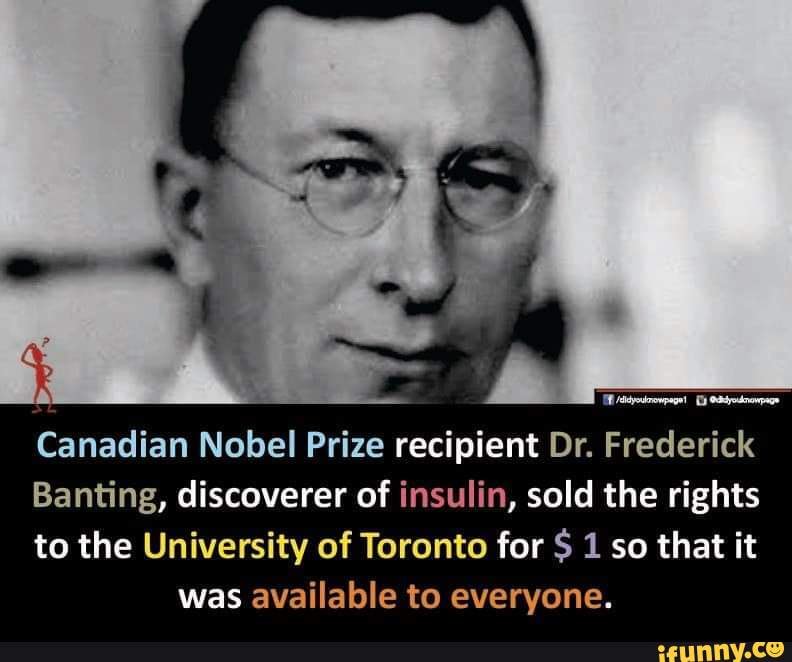 Canadian Nobel Prize recipient Dr. Frederick Banting, discoverer of ...