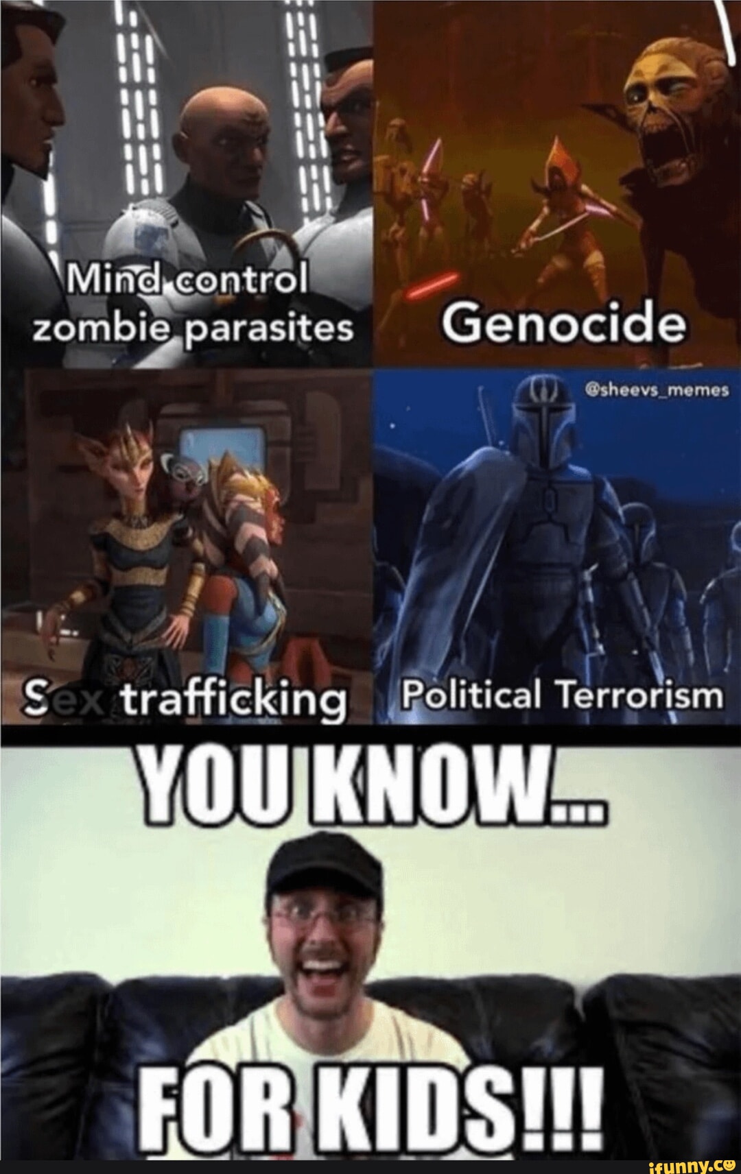 TH I Ht HH I Se control zombie, parasites Genocide As, YOU KNOW... FOR ...