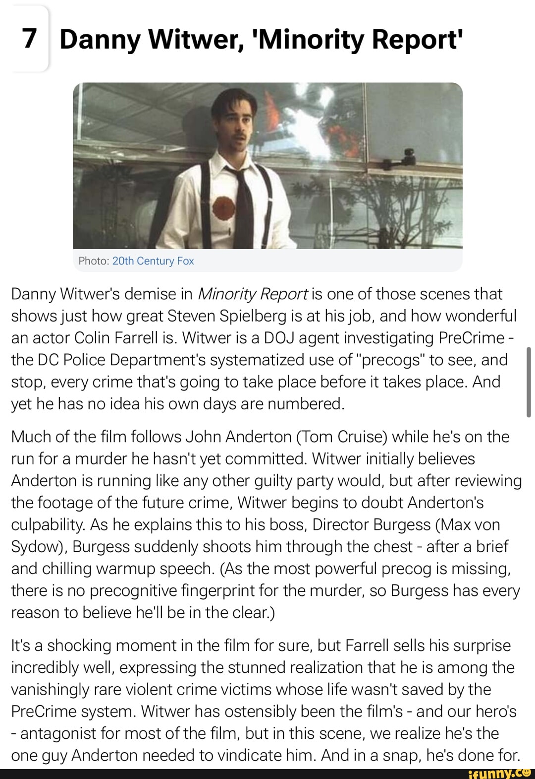 7 Danny Witwer, 'Minority Report' Photo: 20th Century Fox Danny Witwer ...