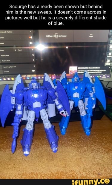 Scourge has already been shown but behind him is the new sweep. It ...