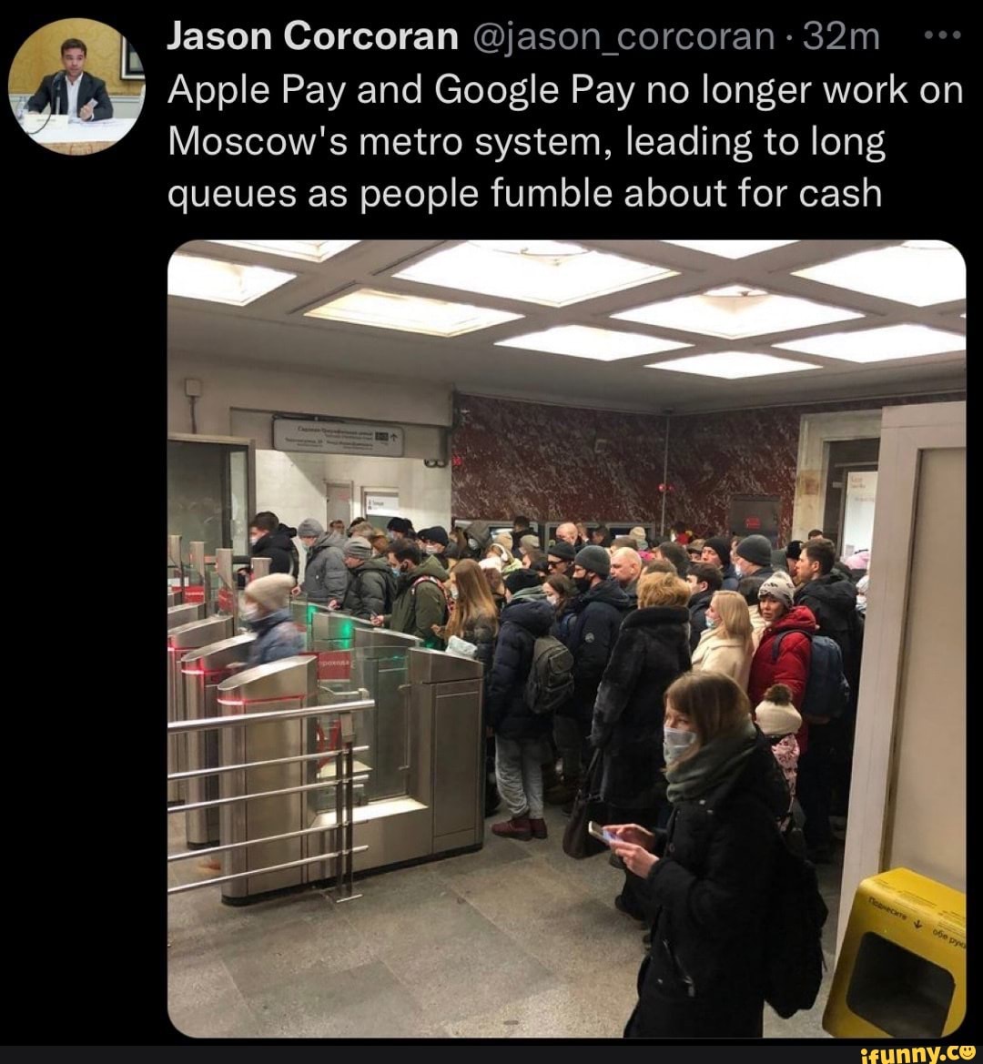 Jason Corcoran @jason_corcoran Apple Pay and Google Pay no longer work ...