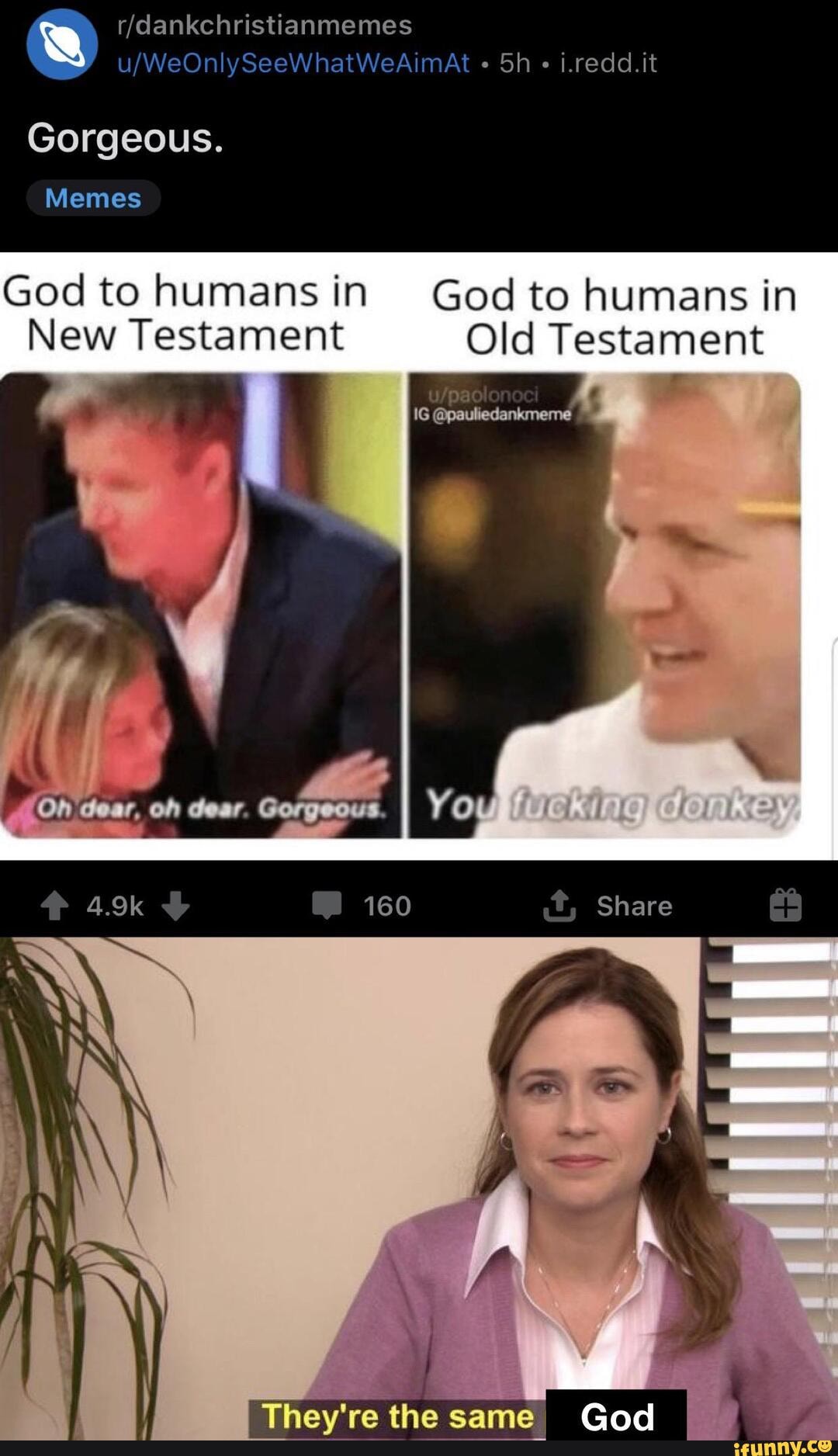 Gorgeous. Memes God to humansin God to humans in New Testament Old ...