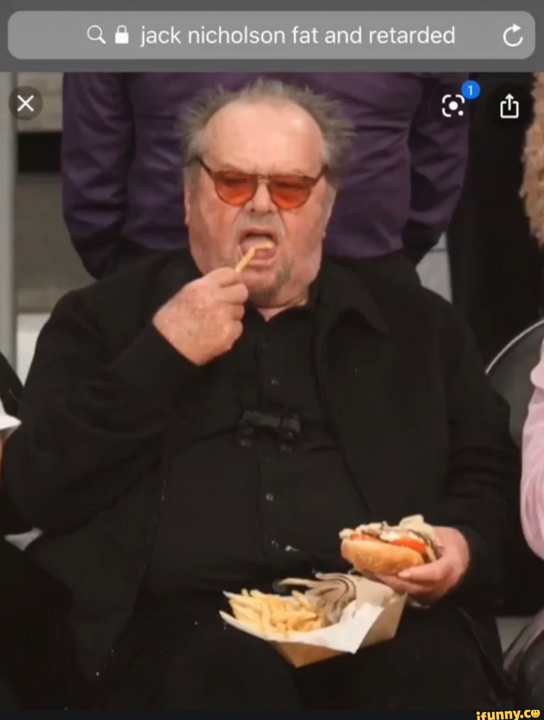 Q jack nicholson fat and retarded G - iFunny